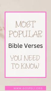 50 Most Popular Uplifting Bible Verses You Need to Know - Gospel1.org