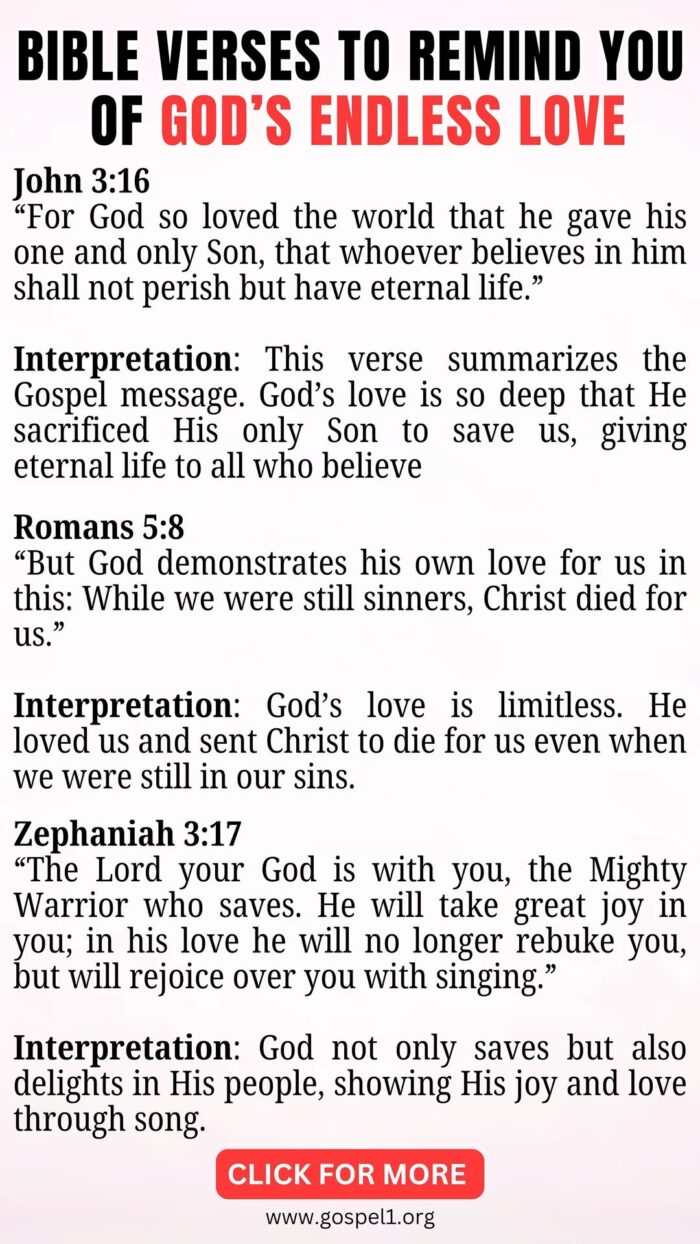 25 Inspiring Bible Verses Showing That God Loves You - Gospel1.org