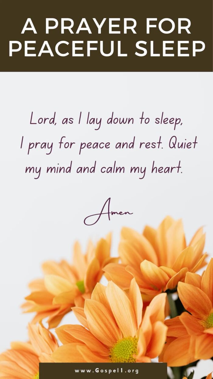 30 Powerful Good Night Prayers: Finding Peace Before Sleep - Gospel1.org