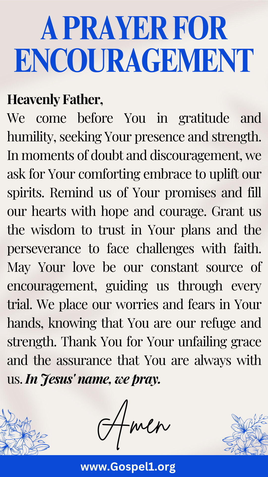 40 Uplifting Bible Verses for Encouragement - Gospel1.org