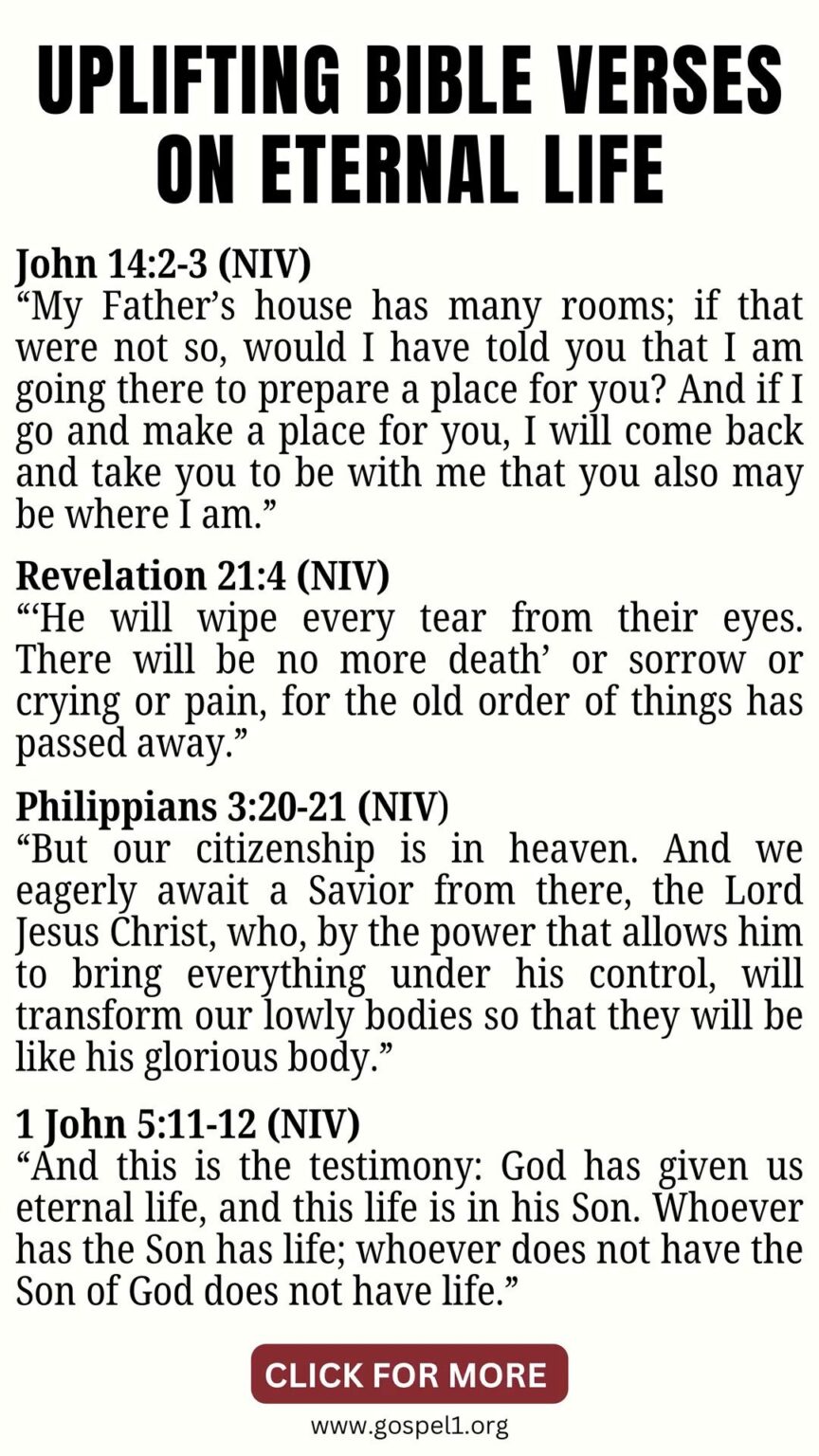7 Bible Verses About Heaven and Eternal Life - Gospel1.org