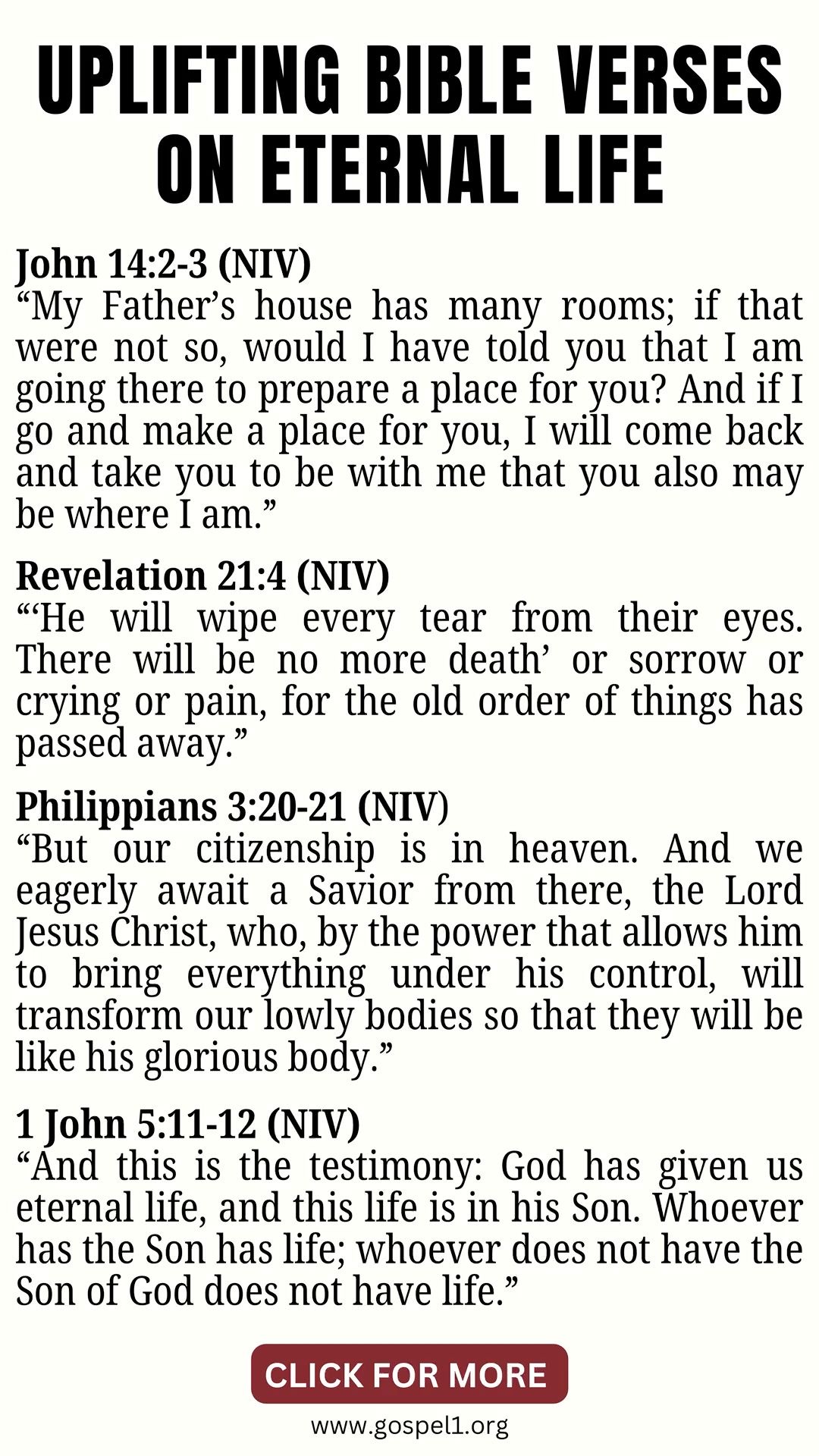 7 Bible Verses About Heaven and Eternal Life - Gospel1.org