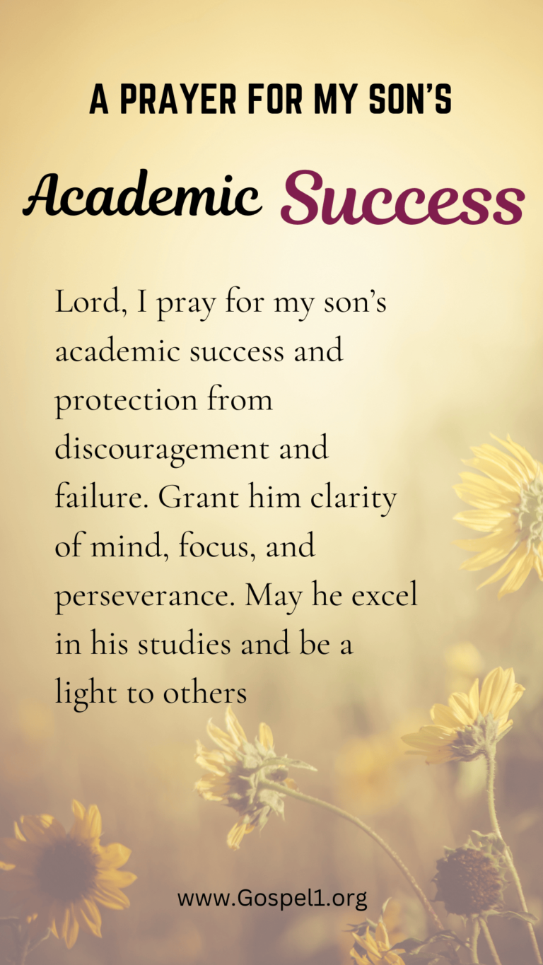15 Powerful Prayers for My Son's Protection - Gospel1.org
