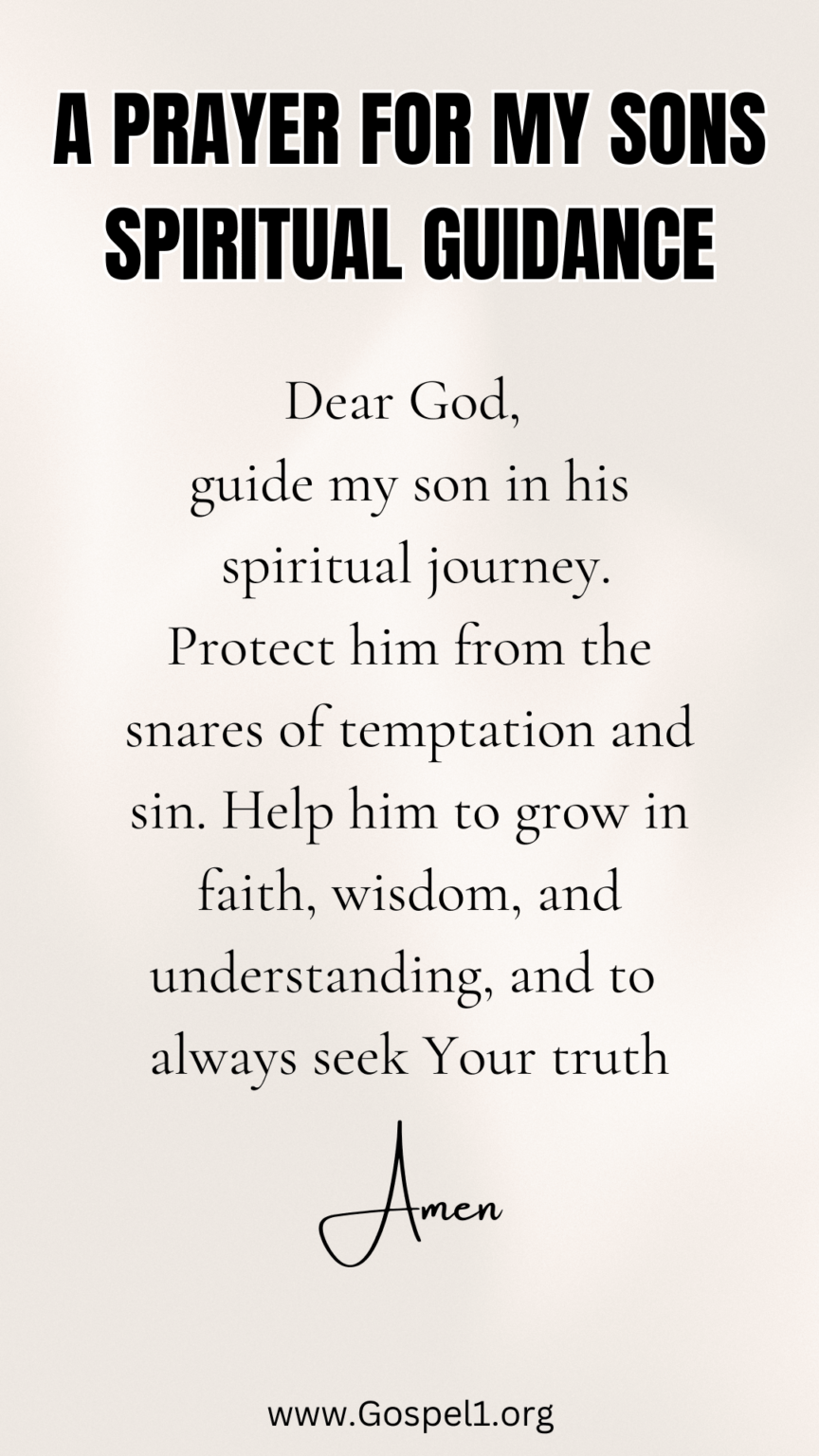 15 Powerful Prayers for My Son's Protection - Gospel1.org