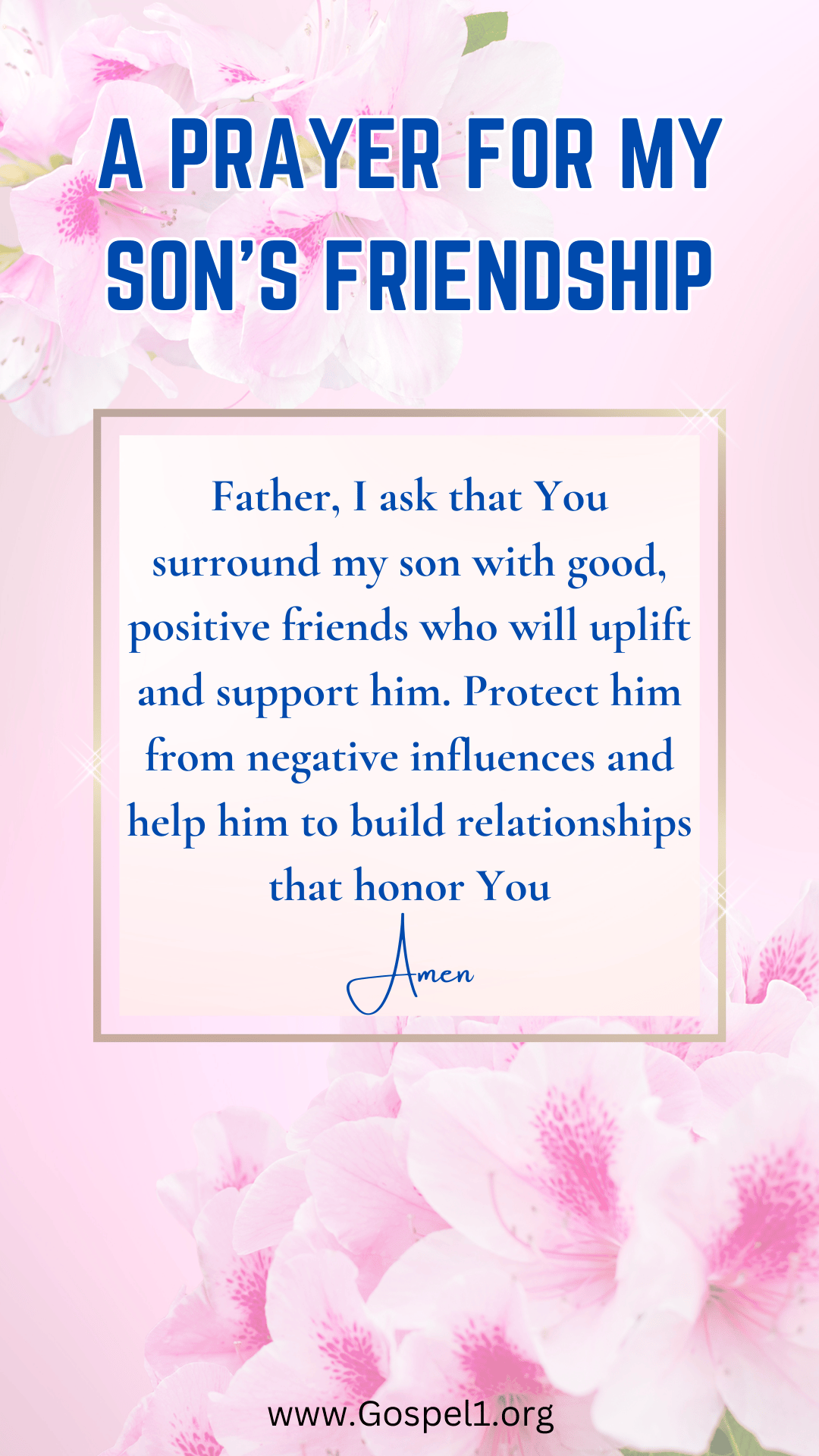 15 Powerful Prayers for My Son's Protection - Gospel1.org