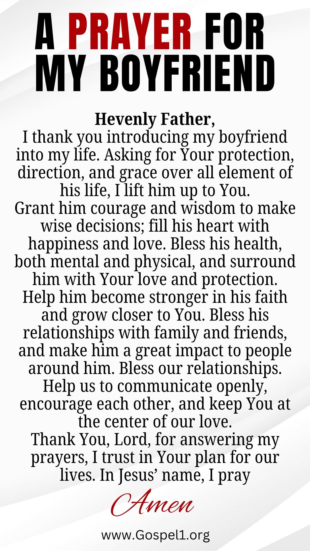80 Powerful Prayers For My Boyfriend Gospel1 Org