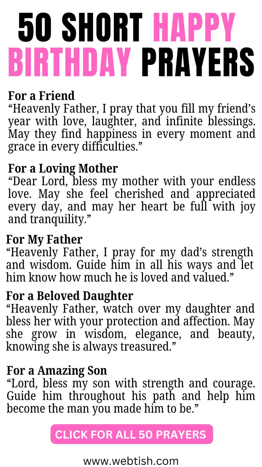 50 Happy Birthday Prayers: Heartfelt Blessings for Birthdays - Gospel1.org