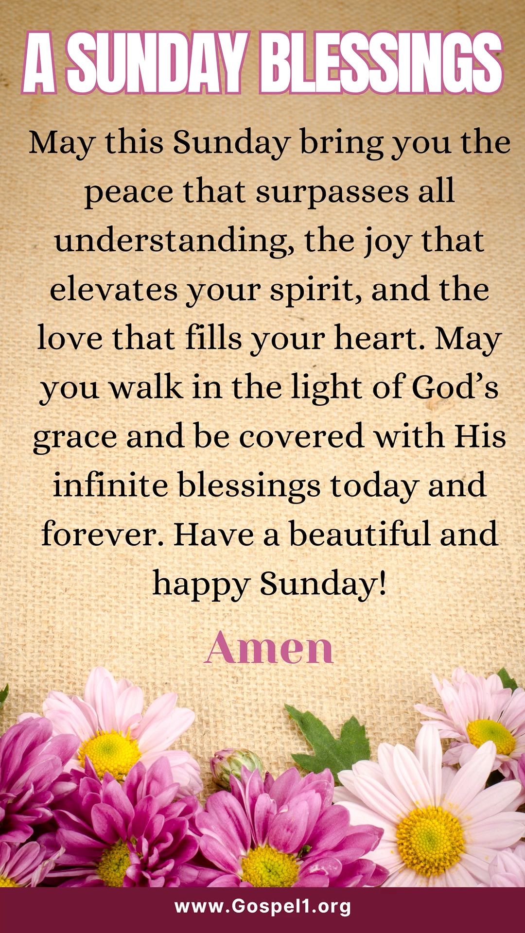 80 Sunday Blessings to Uplift and Inspire You - Gospel1.org