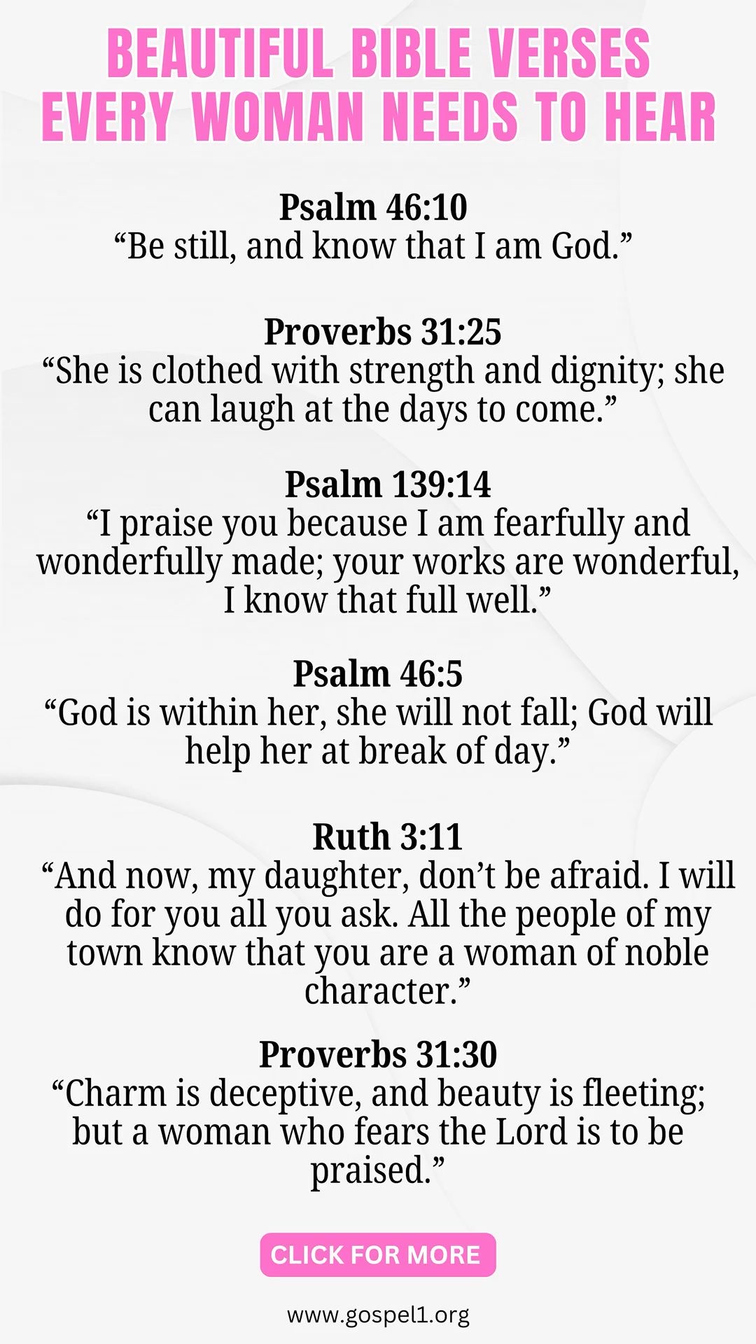 60 Beautiful Bible Verses to Inspire and Empower Women - Gospel1.org