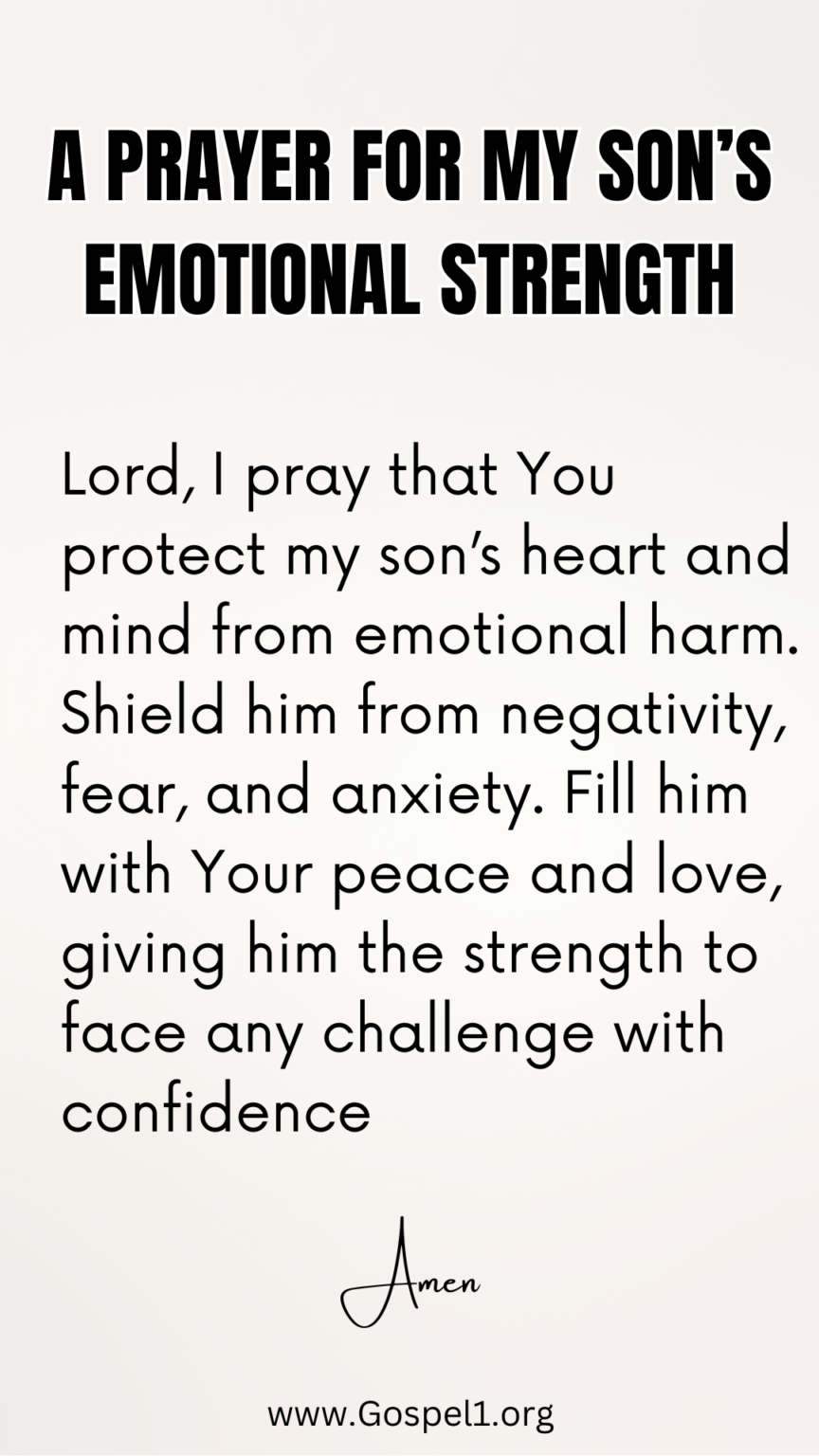 15 Powerful Prayers for My Son's Protection - Gospel1.org