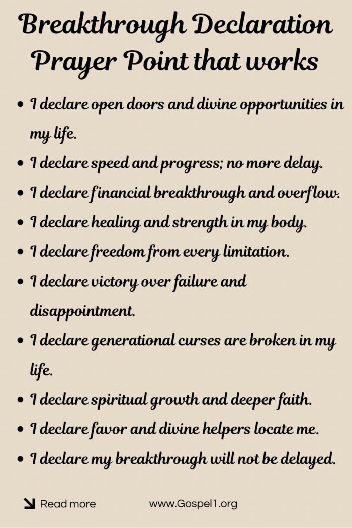 15 Powerful Breakthrough Prayers for Transformative Change - Gospel1.org