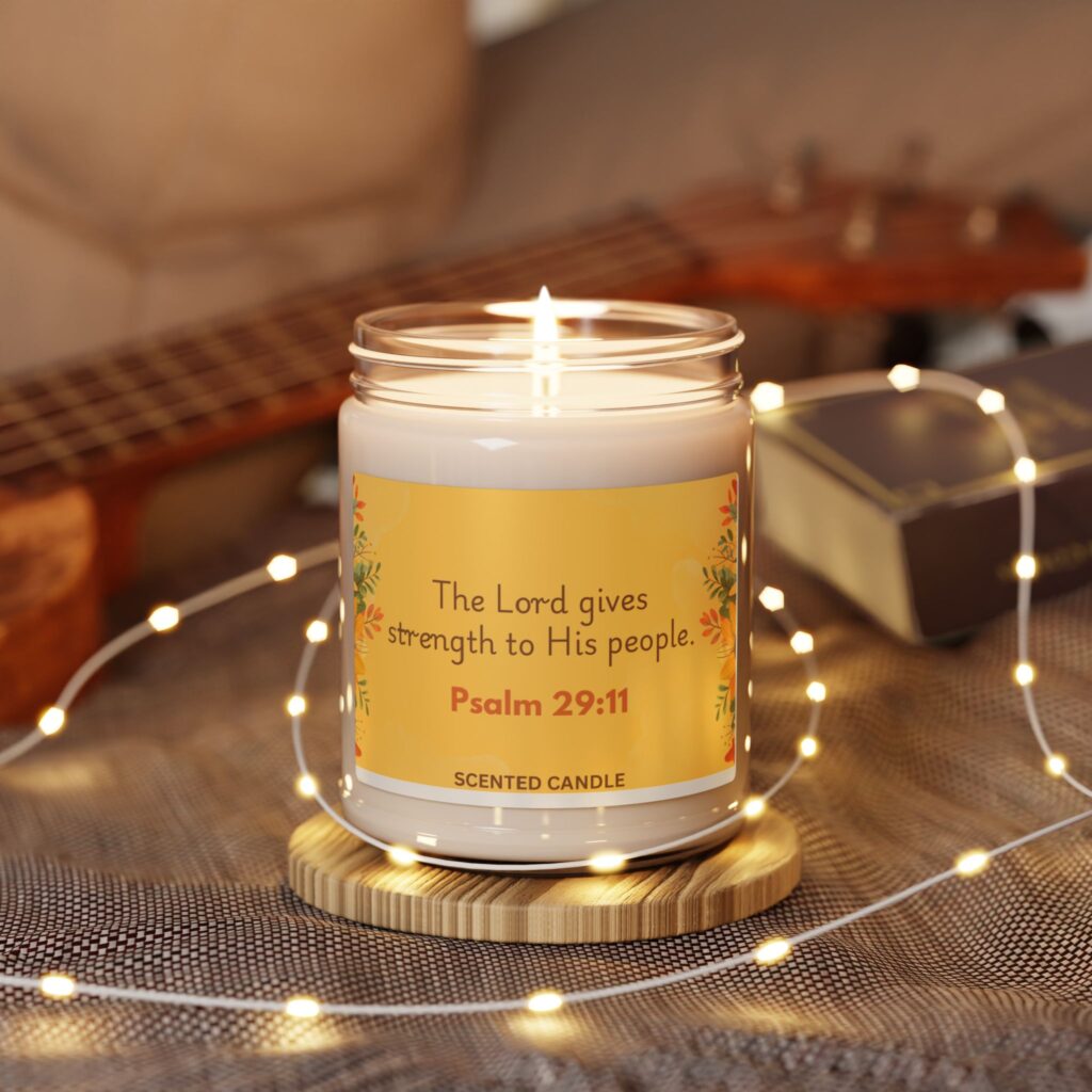 Prayer for Courage Scented Soy Candle, 9oz - Gospel1.org