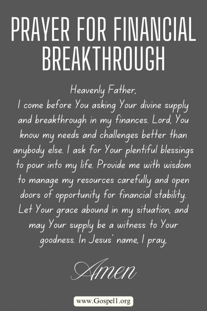 15 Powerful Breakthrough Prayers for Transformative Change - Gospel1.org