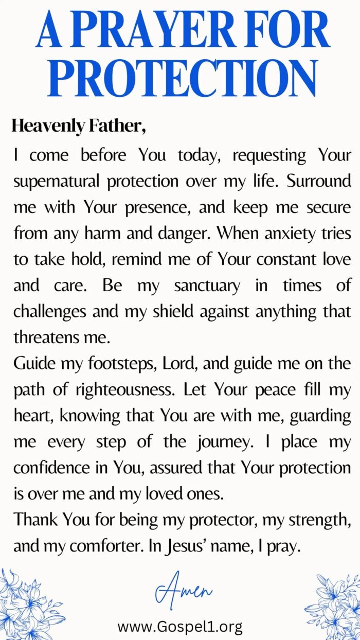 35 Prayers for Protection That Work - Gospel1.org