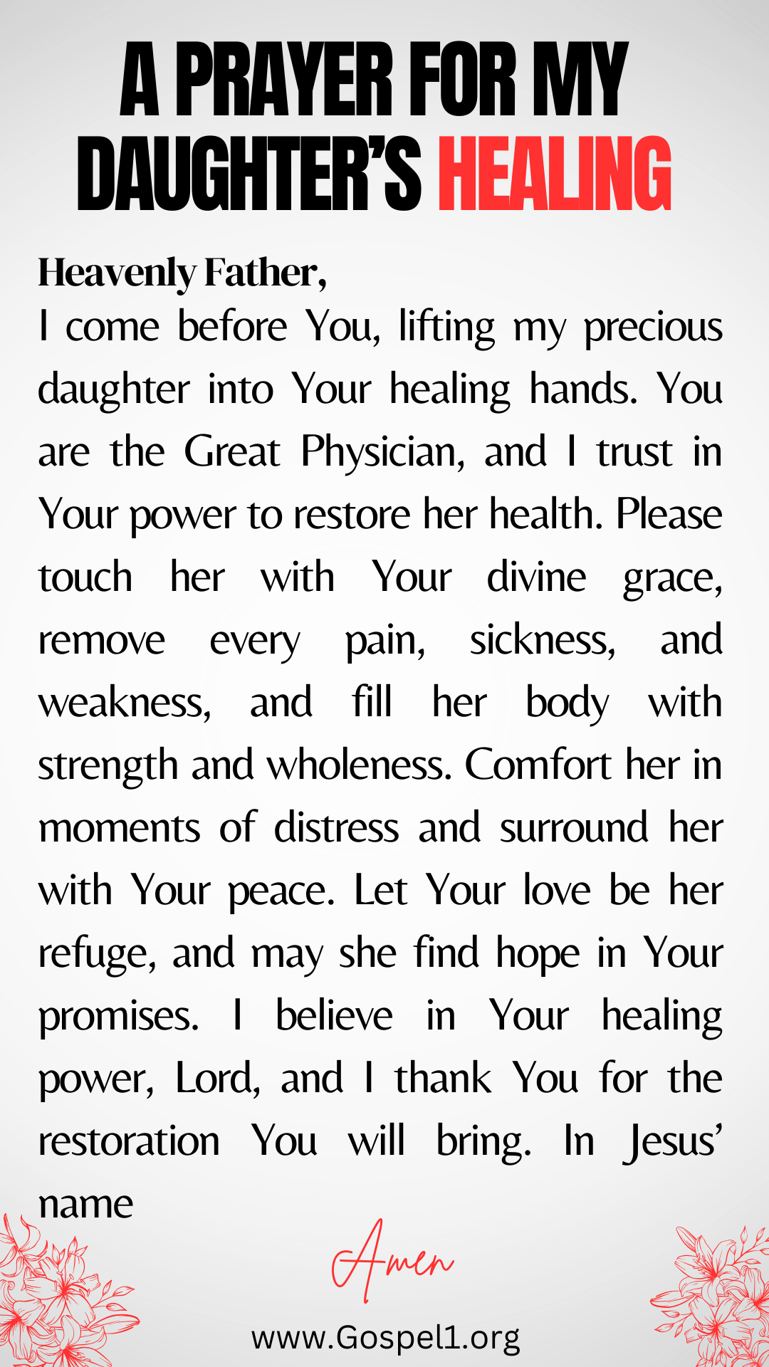 25 Powerful Prayers for My Daughter - Gospel1.org