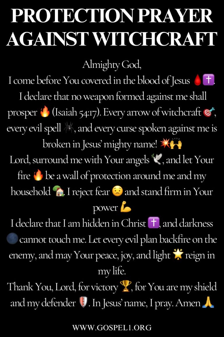 20 Powerful Prayers Against Witchcraft - Gospel1.org