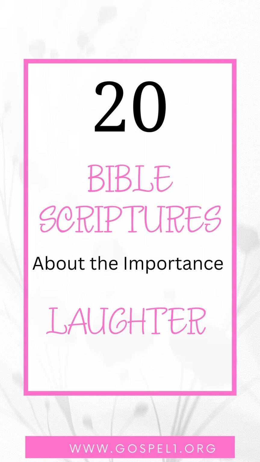 20 Bible Verses About Laughter: Finding Joy in God’s Word - Gospel1.org