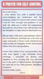 25 Key Bible Verses and Prayers About Self-Control - Gospel1.org
