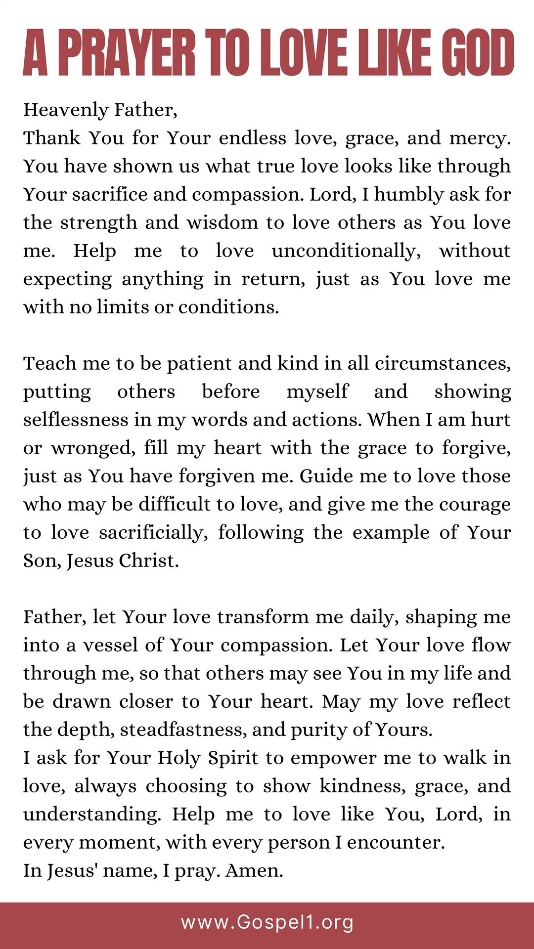 What Does the Bible Say About Loving Like God? - Gospel1.org